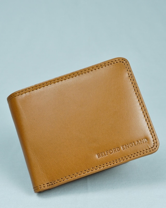 Cambridge - Men’s Original Leather Wallet (Tan) - Belford England